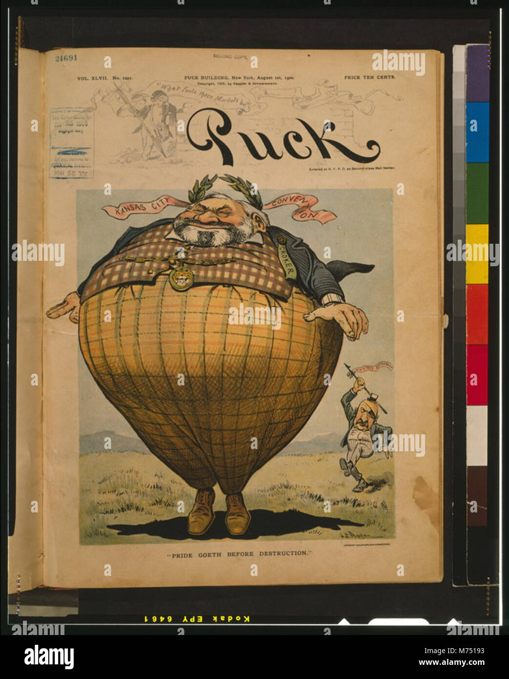 This cartoon by J.S. Pughe illustrates the adage 'Pride goeth before ...