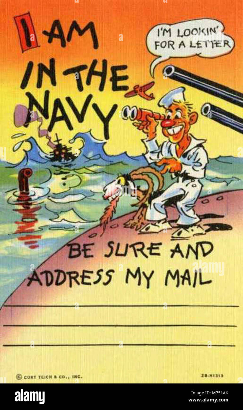 This historical photograph captures the spirit of naval service, with a ...