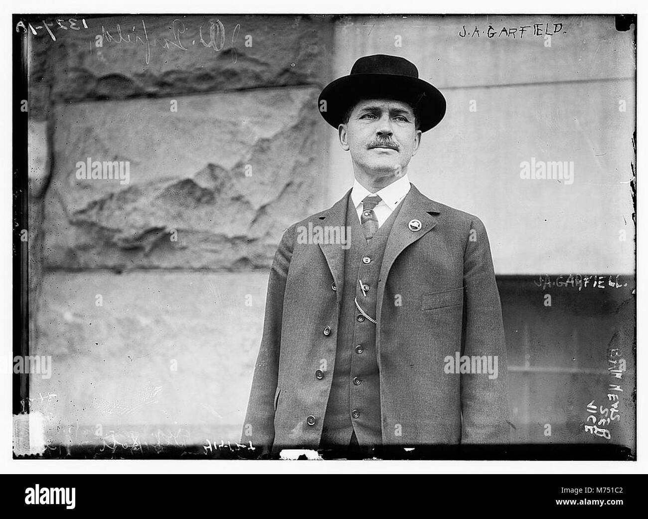 A portrait of James A. Garfield, the 20th President of the United ...