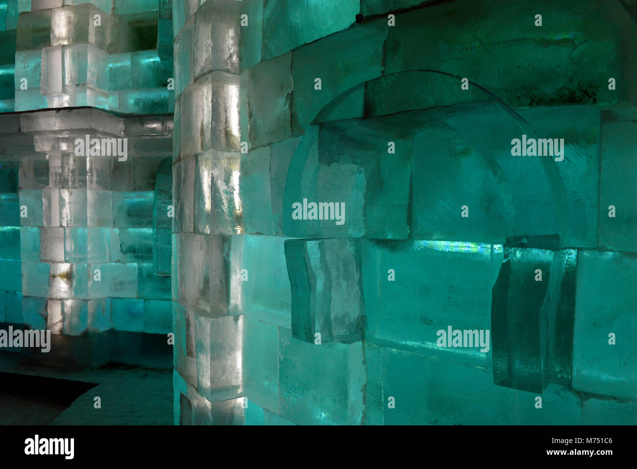 Ice buildings at the 2018 Harbin International Ice and Snow Sculpture ...