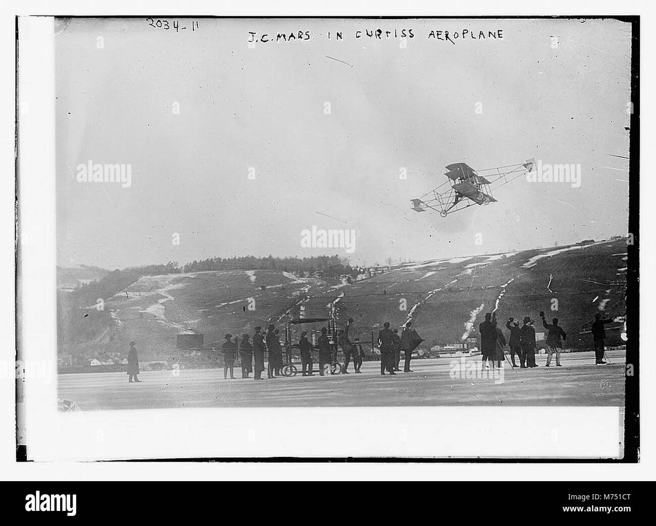 J.C. Mars in Curtiss Aeroplane LCCN2014688219 Stock Photo - Alamy