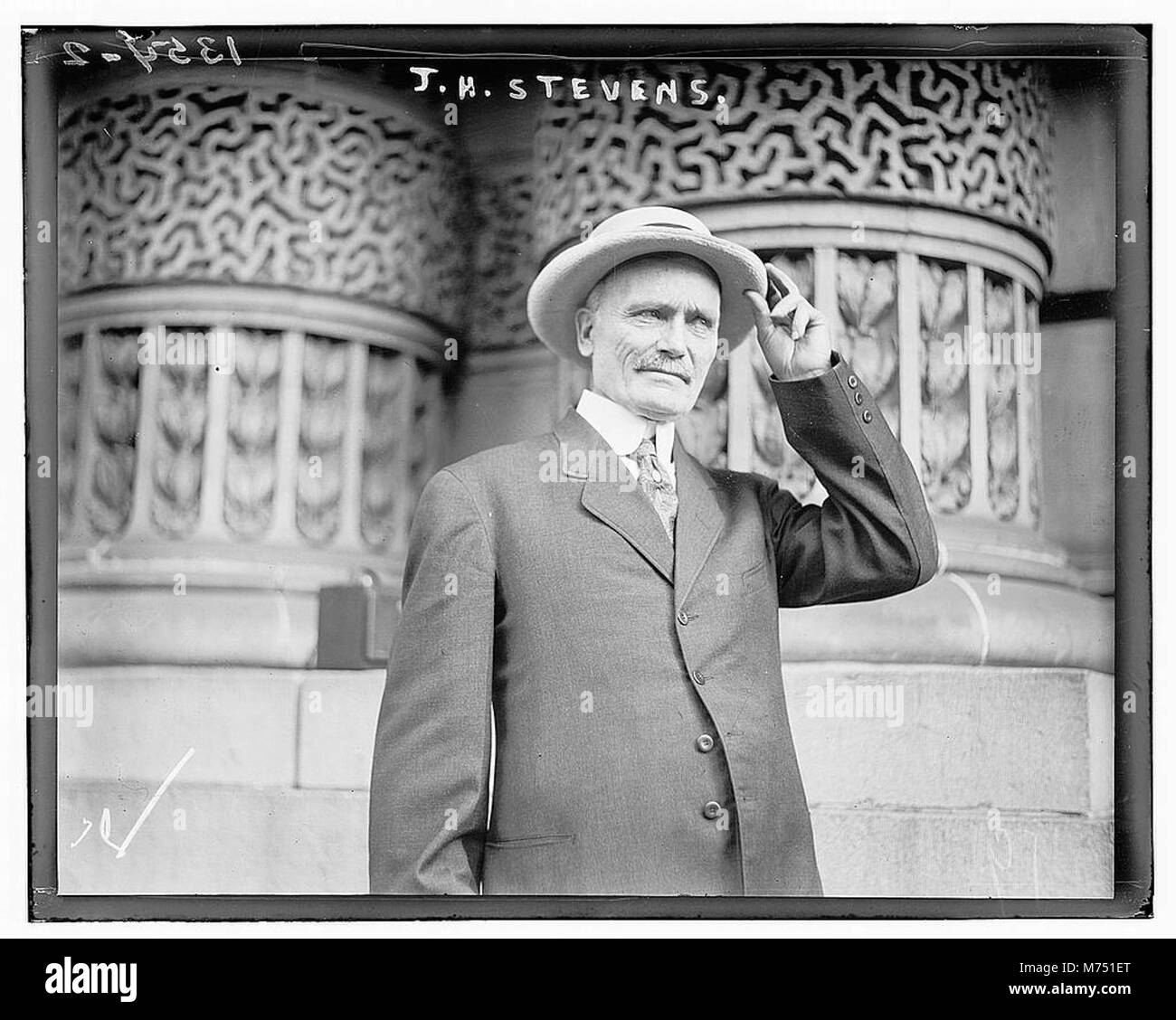 A historical photograph of J.H. Stevens, likely a notable individual from the early 20th century ...