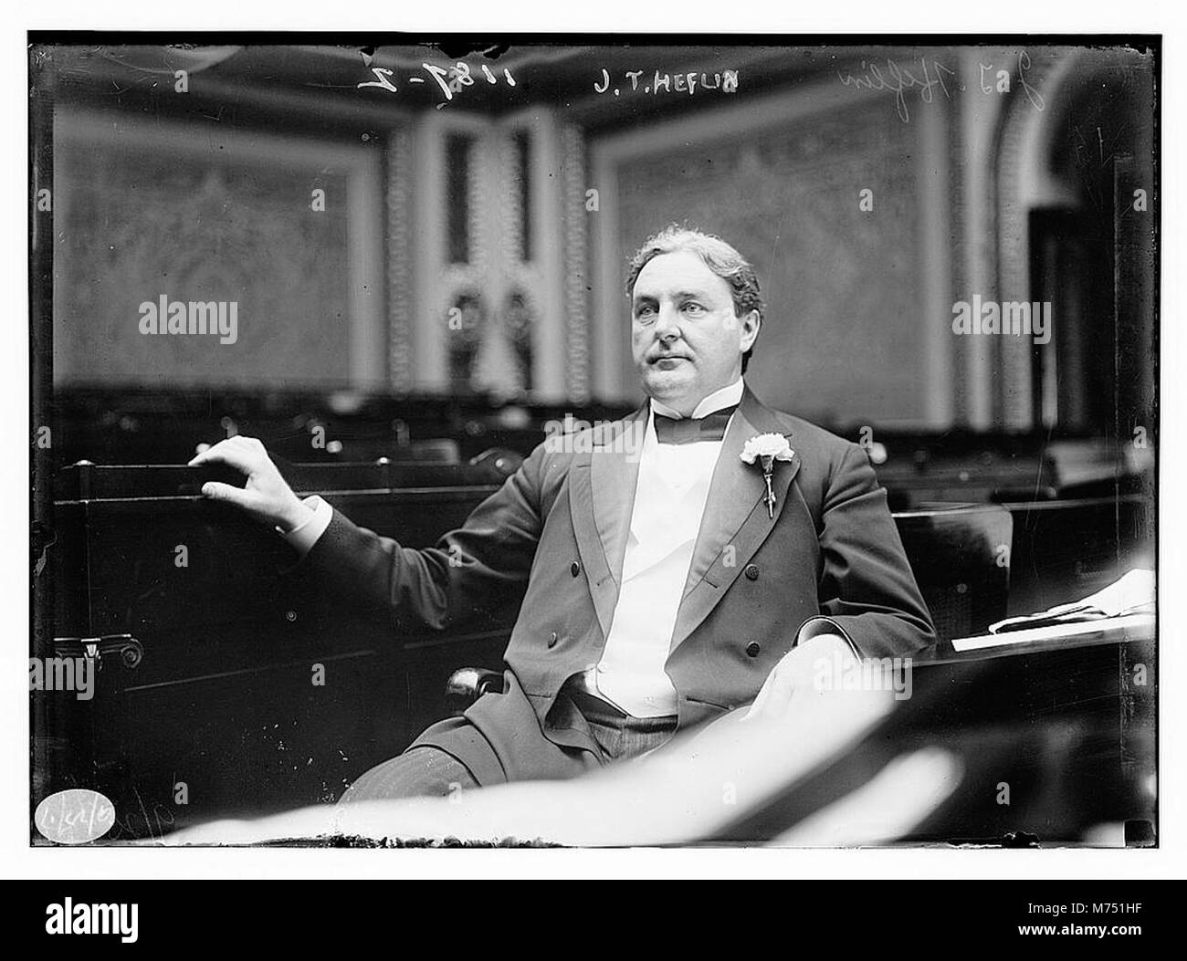 A portrait of J.T. Heflin, a significant individual whose contributions ...