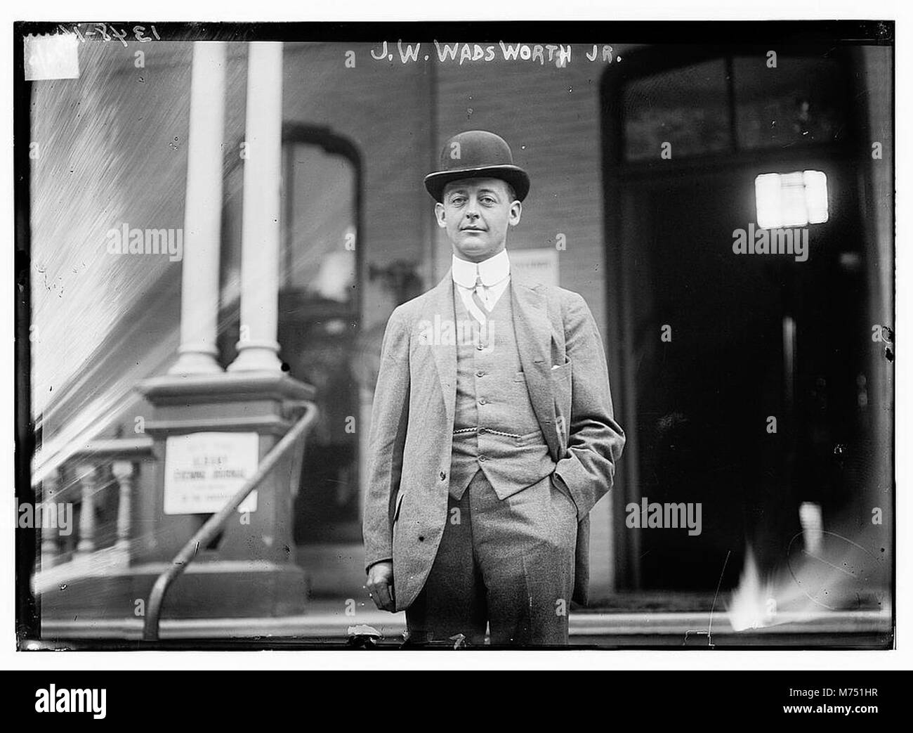 A portrait of J.W. Wadsworth, Jr., likely a notable figure in American ...