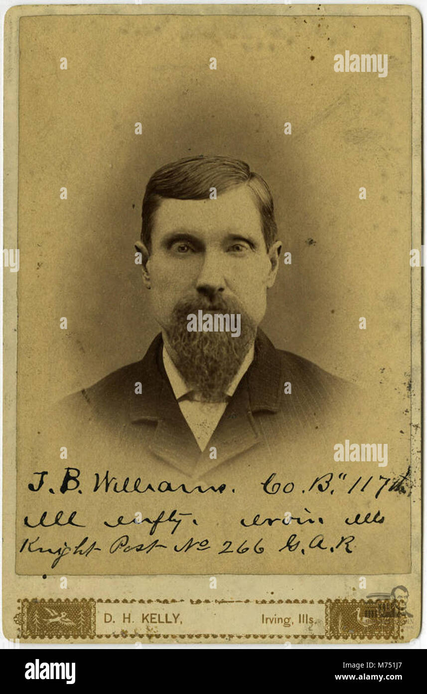 A portrait of J.B. Williams, a notable figure in his field, remembered ...