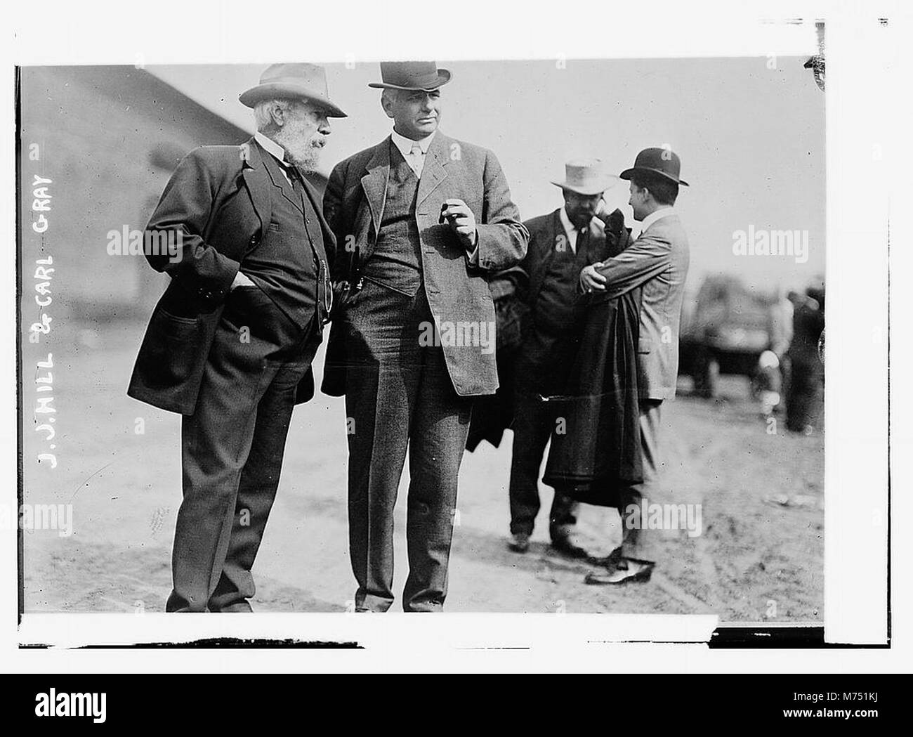 A photograph of J.J. Hill and Carl Gray, two influential figures in ...
