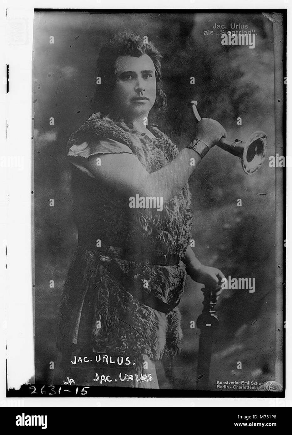 A portrait of Jac. Urlus, a renowned Dutch opera singer known for his ...