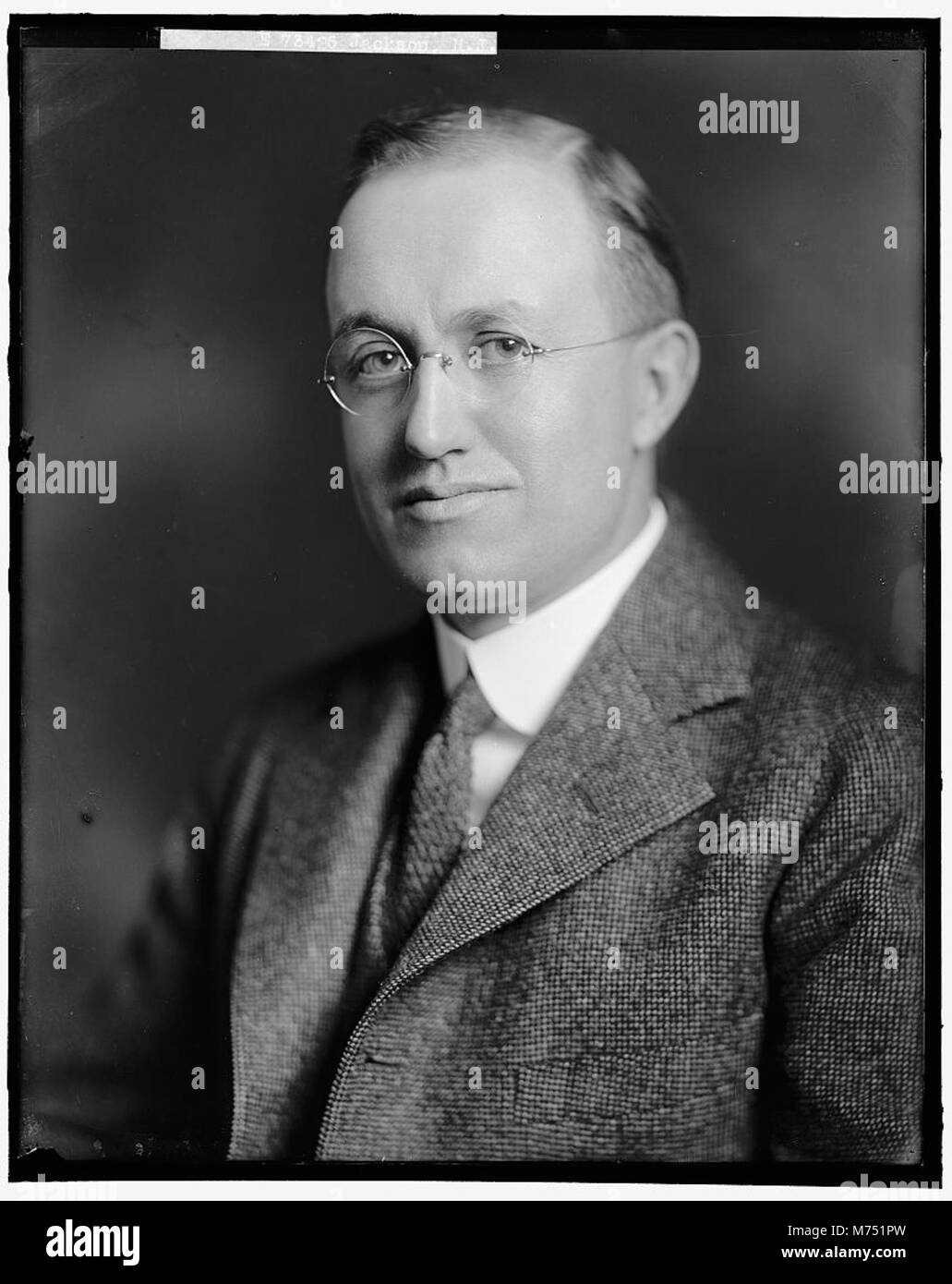 A portrait of H.J. Jackson, a historical figure from the early 20th ...