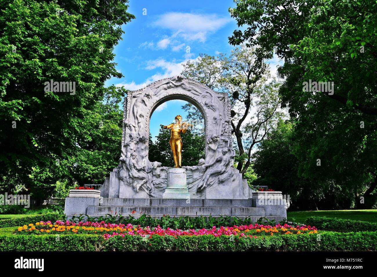 Statue of Johann Strauss II in Vienna, Austria Stock Photo - Alamy