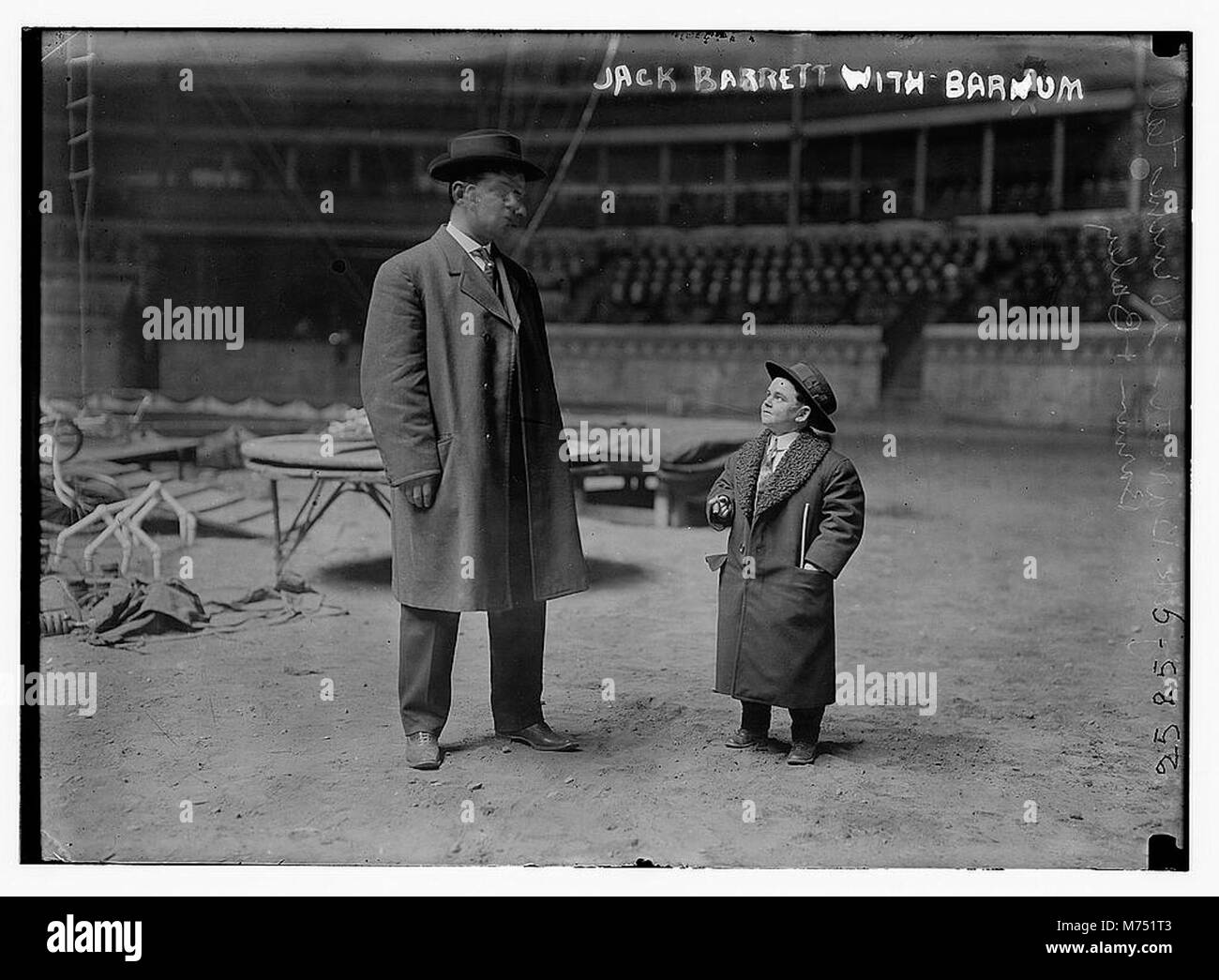 Jack Barrett (also known as Barnett) is pictured with P.T. Barnum ...
