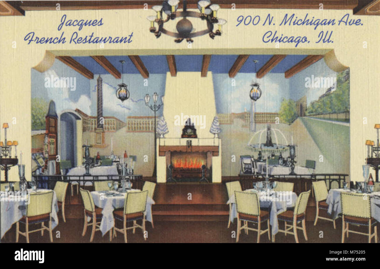 Exterior view of Jacques French Restaurant located at 900 N. Michigan ...