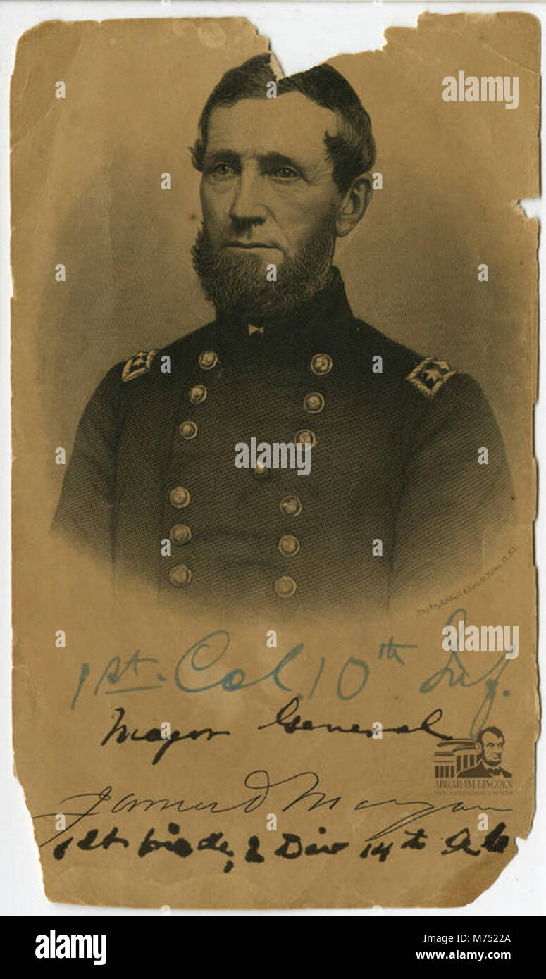 This photograph captures James D. Morgan, a figure notable for his ...