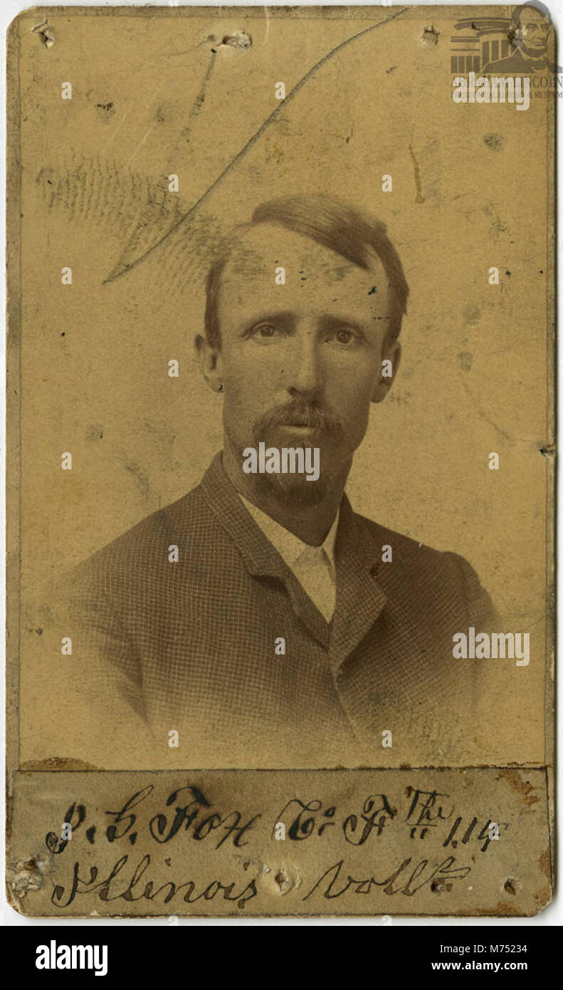 A portrait or historical depiction of James G. Fox, an individual with ...