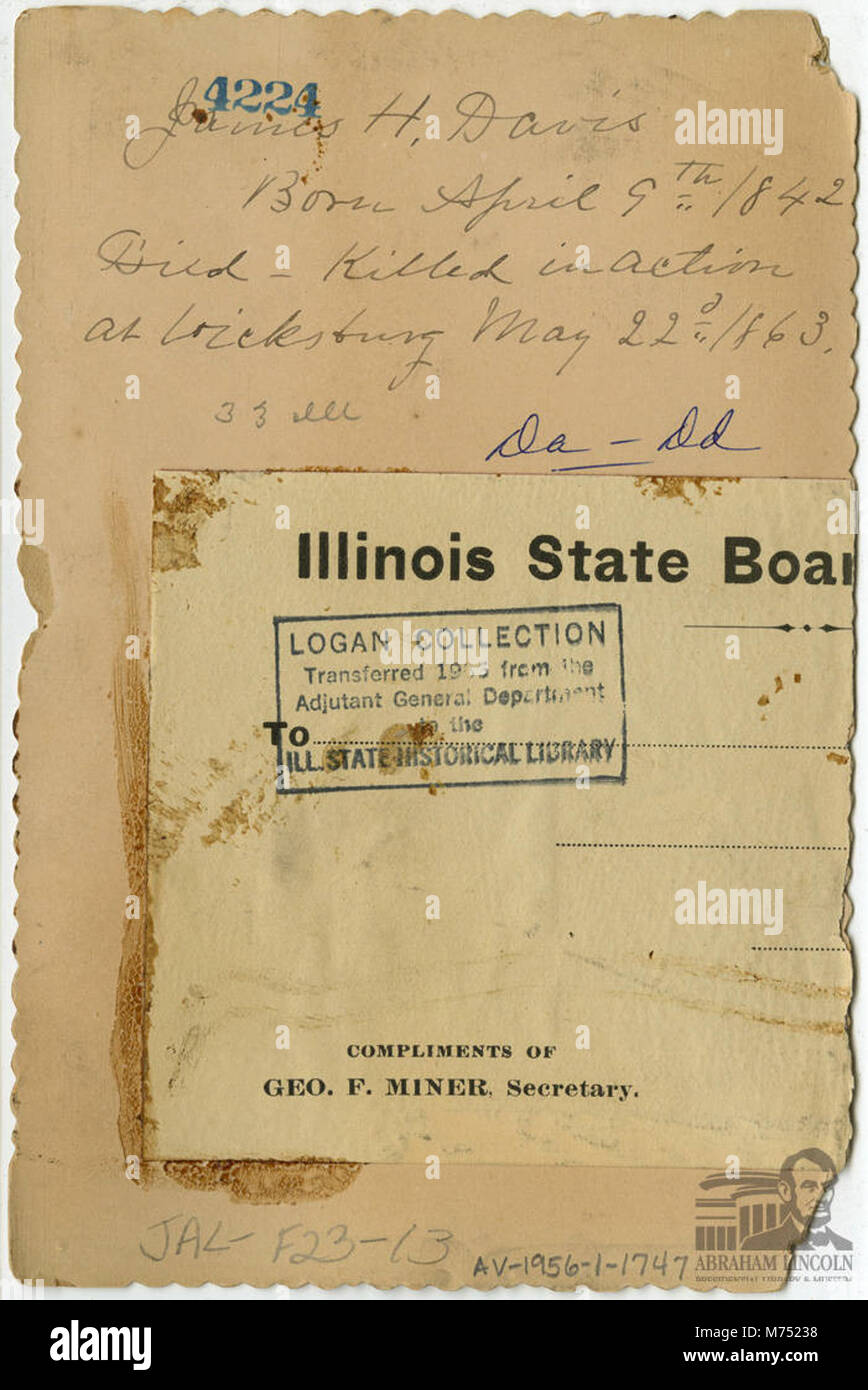 Photograph of James H. Davis, a historical figure, captured in an ...