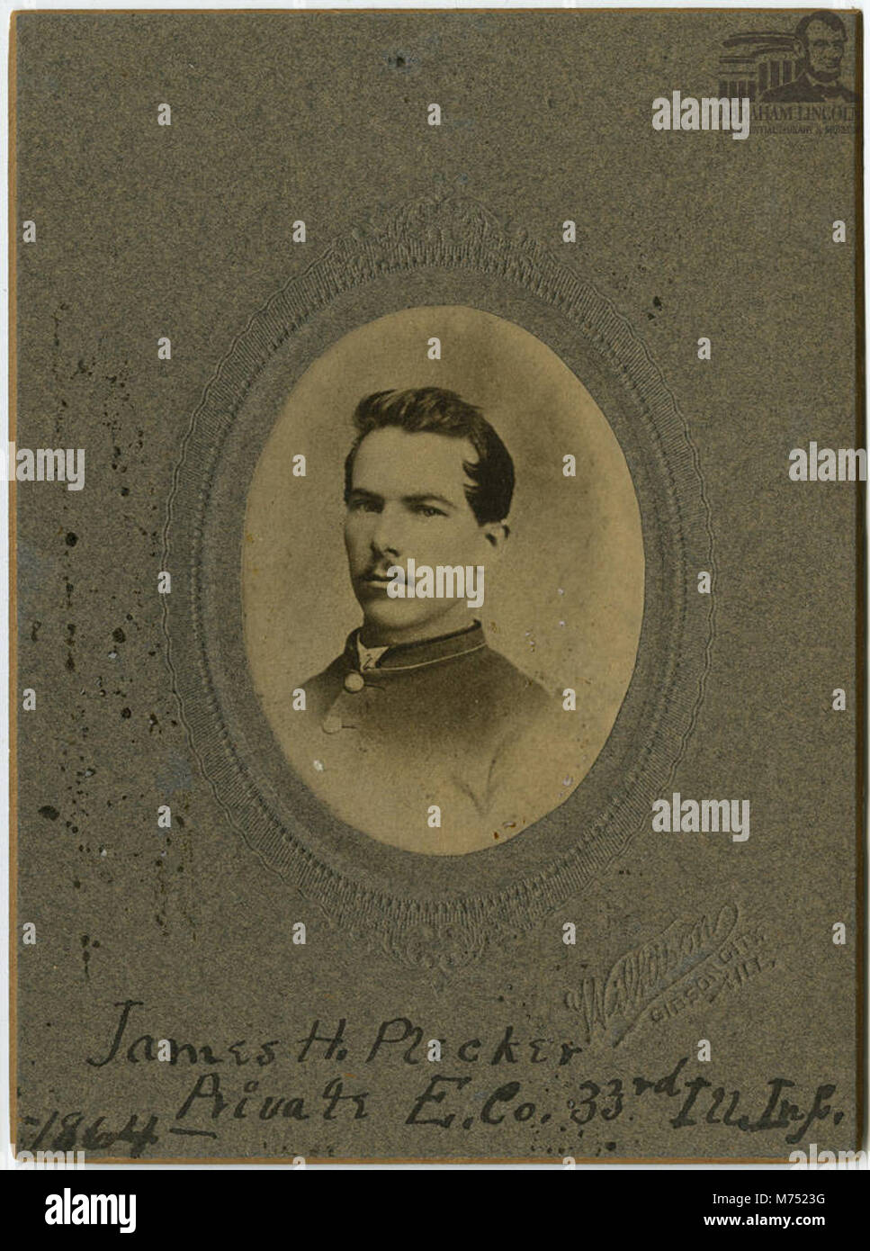 A formal portrait of James H. Plecker, a key figure in early 20th ...