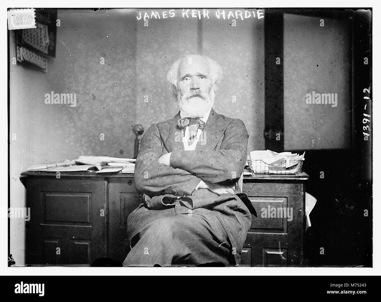 James Kier Hardie, a notable historical figure, is depicted in this ...