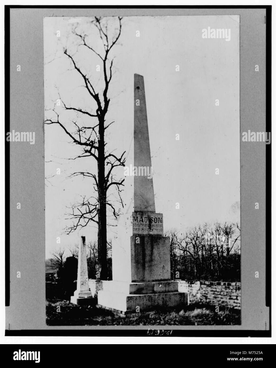 The James Madison Monument at Montpelier, Virginia, commemorates the ...