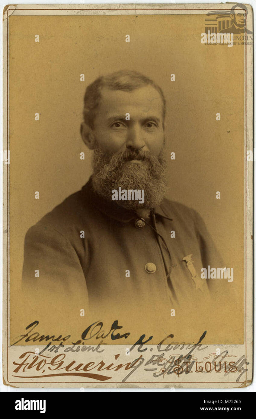 A portrait of James Oates, an individual documented in the American ...