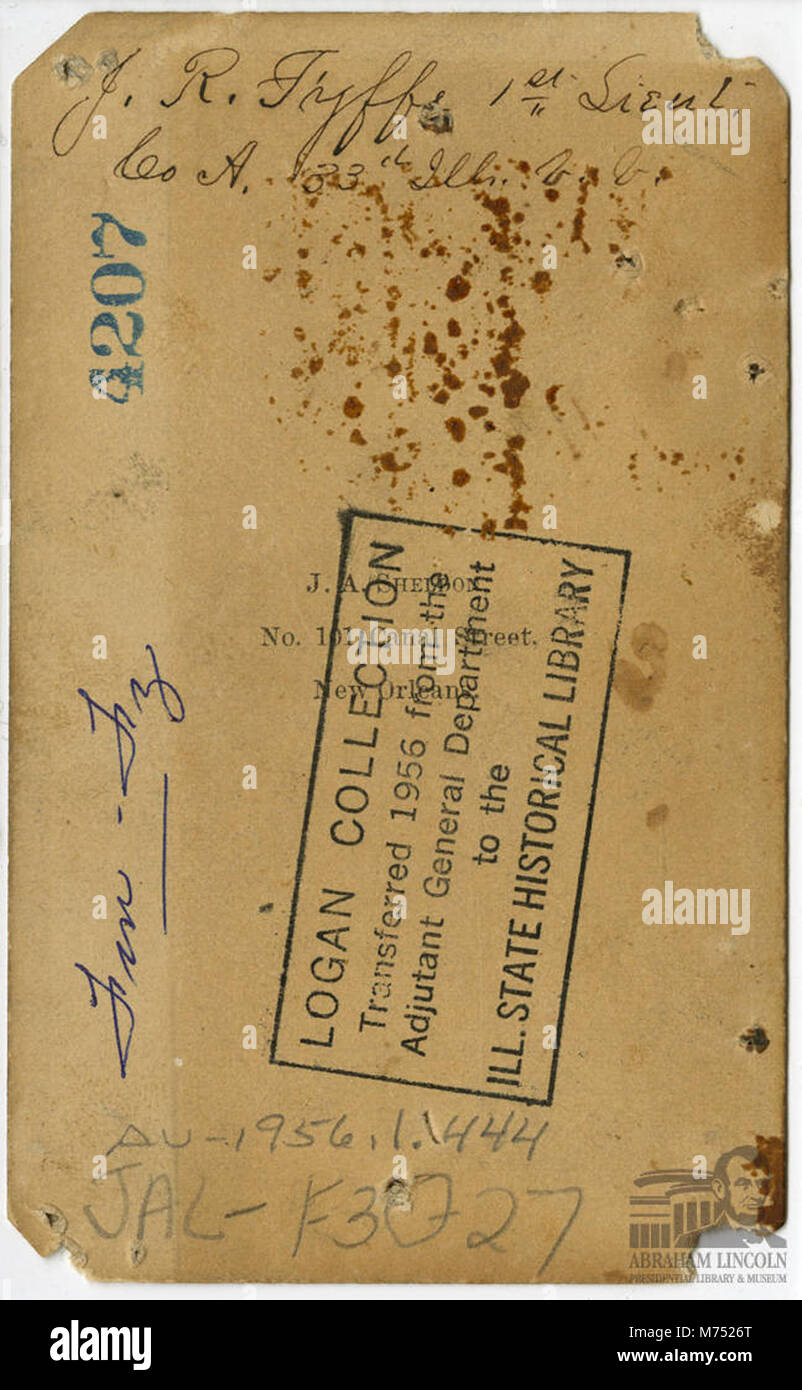 A formal portrait of James R. Fyffer, capturing his likeness as a ...