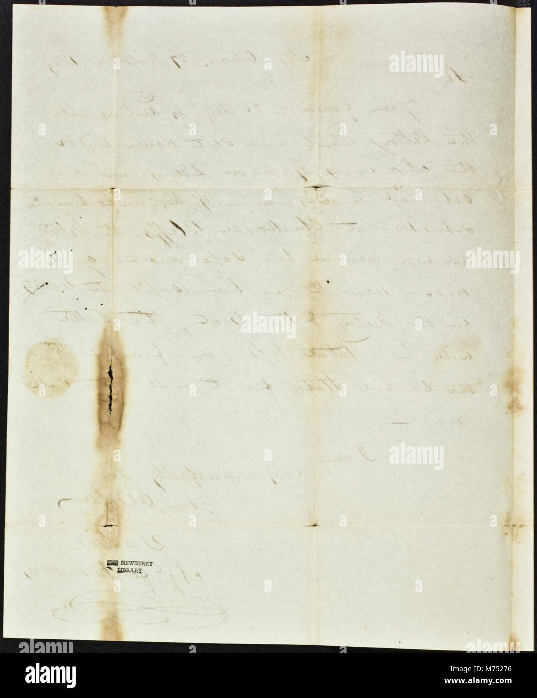 A historical document featuring a letter from James Saul to William ...
