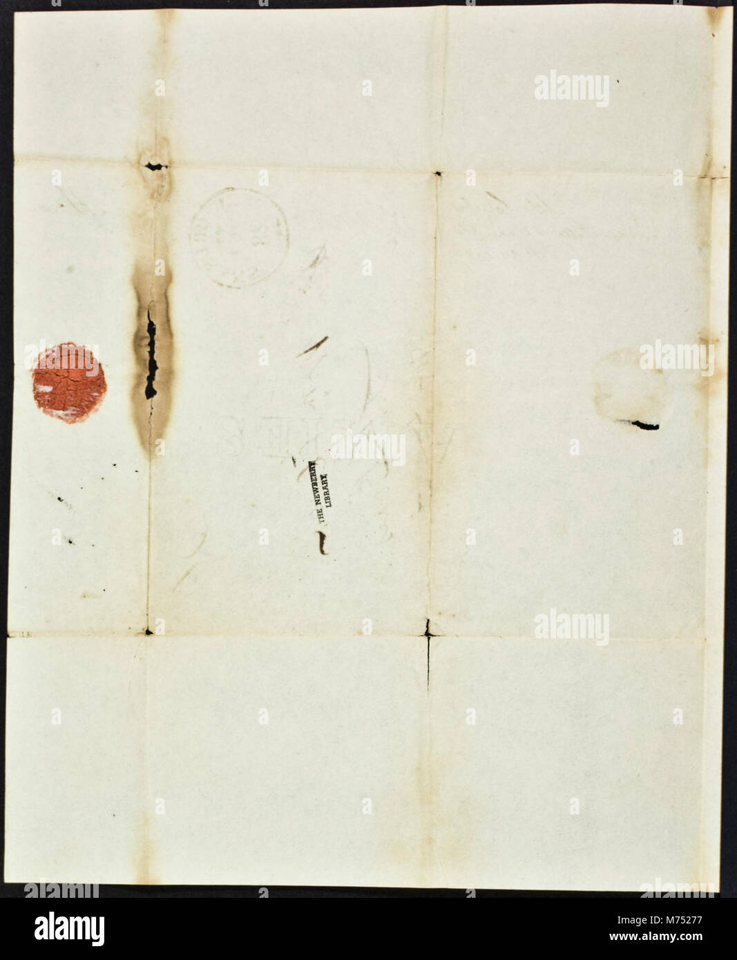 This historical document features a letter from James Saul to William ...