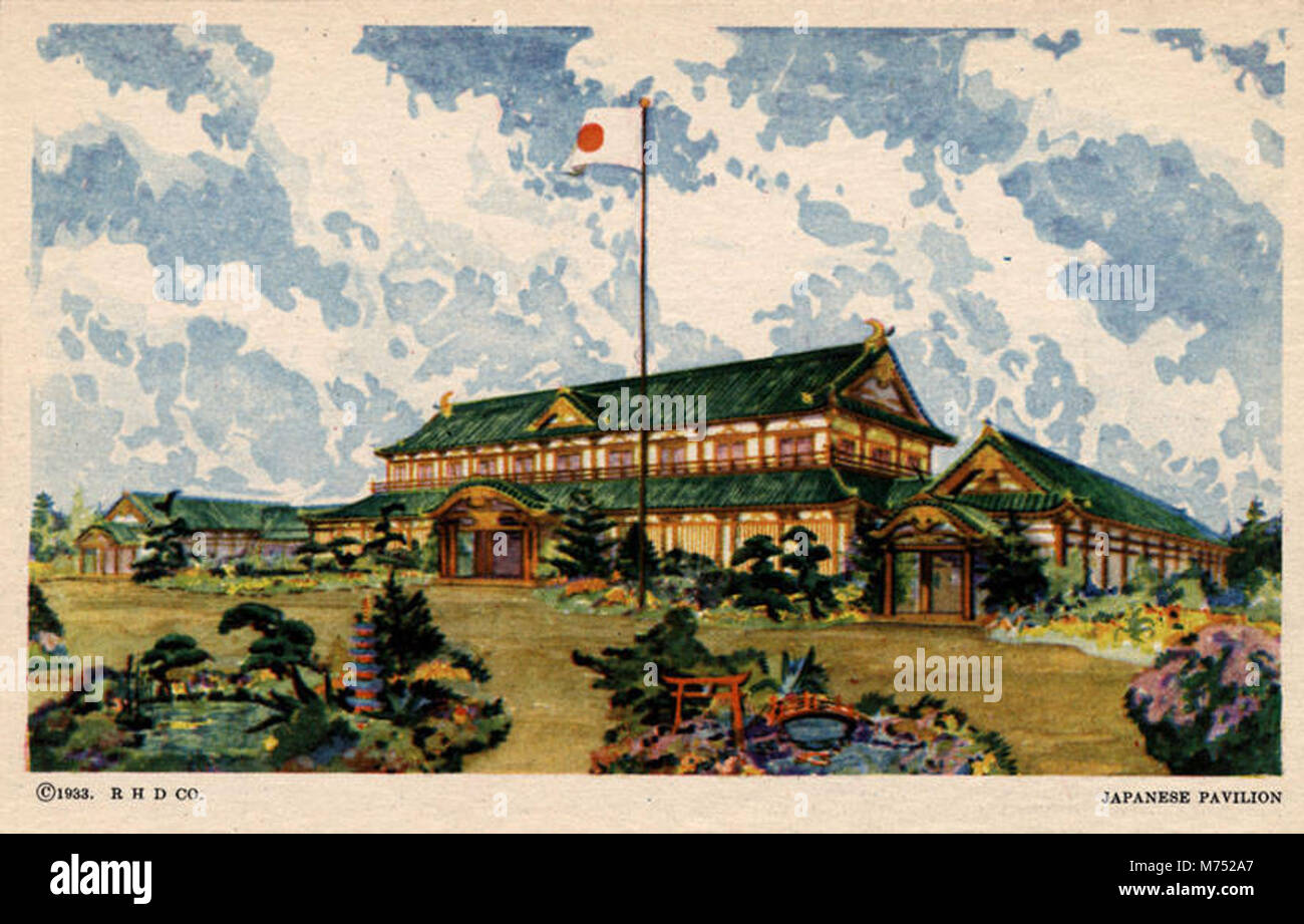 The Japanese Pavilion, a structure representing Japanese culture and ...