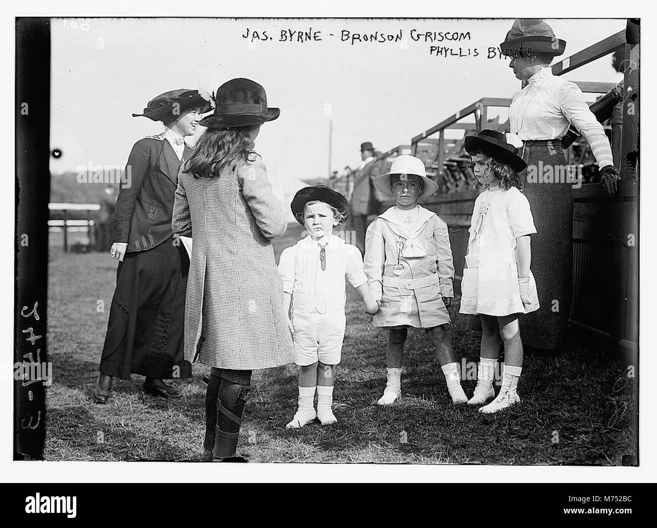 A photograph featuring Jas. Byrne, Bronson Griscom, and Phyllis Byrne ...