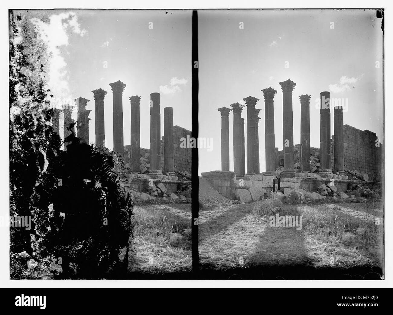 This image shows the ancient Roman city of Jerash, located in modern ...