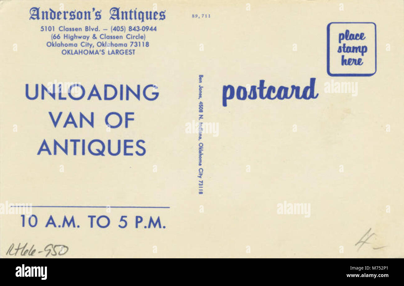 A vintage image of Anderson's Antiques store, showcasing its collection ...