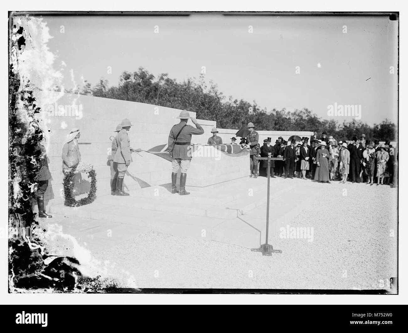 A photograph of the Jerusalem War Cemetery, a memorial honoring fallen ...