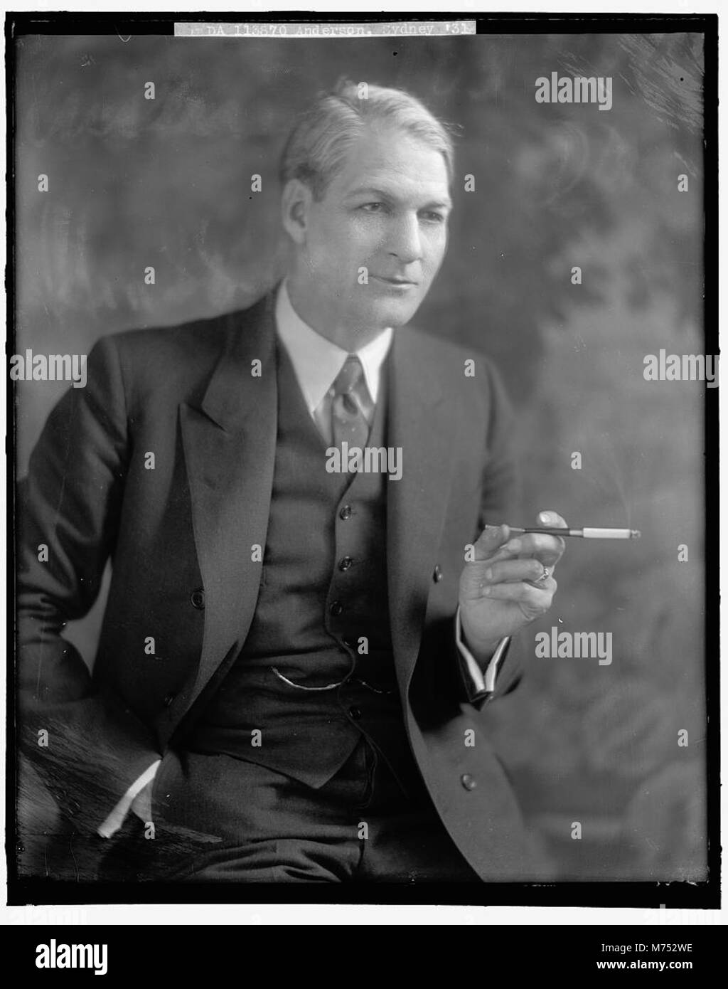 A portrait of Sydney Anderson, a prominent figure, recognized for his ...