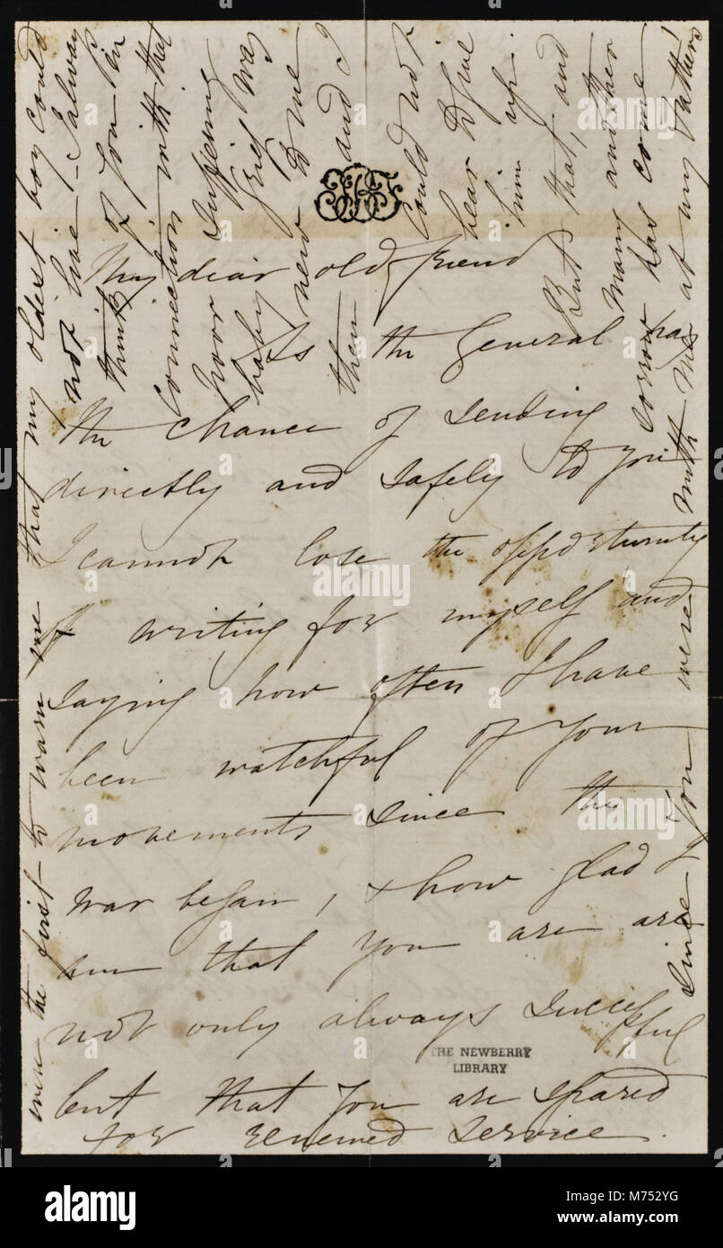 A letter from Jessie Benton Fremont to Christopher Carson, dated 1861 ...