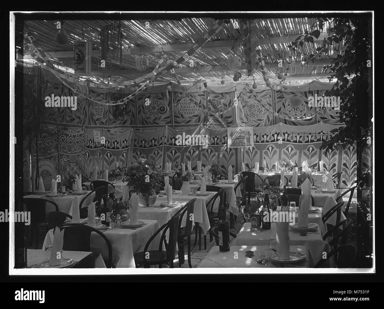 This image depicts a Jewish tabernacle tent, an important religious ...