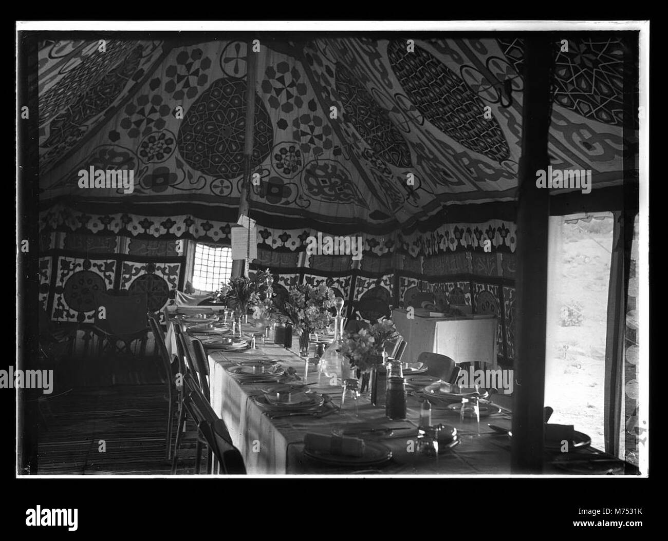 This image showcases the Jewish tabernacle tent, an important religious ...