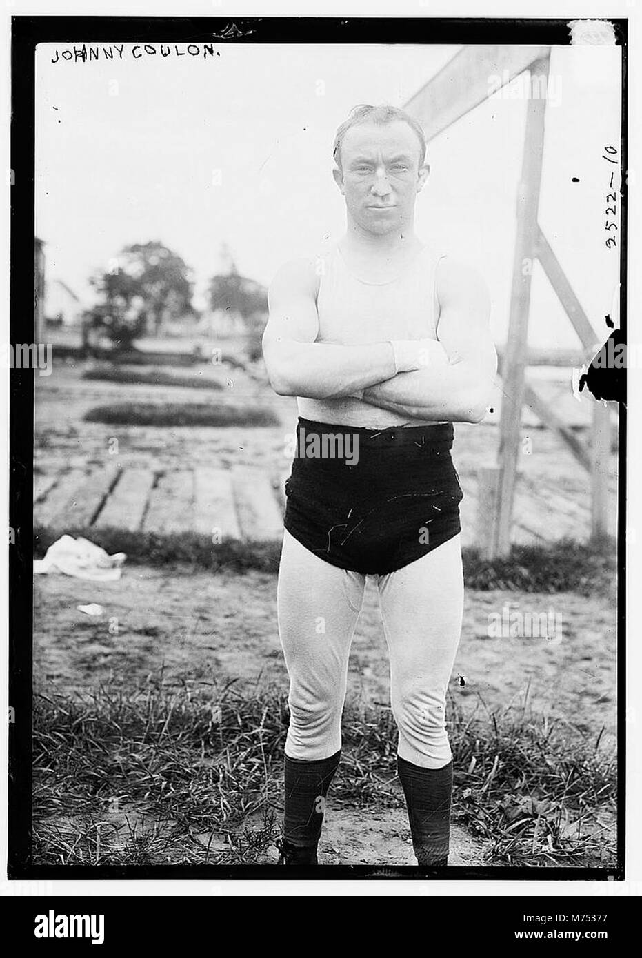 A portrait of Johnny Coulon, an influential American boxer, known for ...