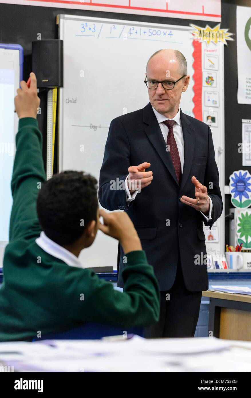 Nick Gibb MP, Minister of State at the Department of Education pictured ...
