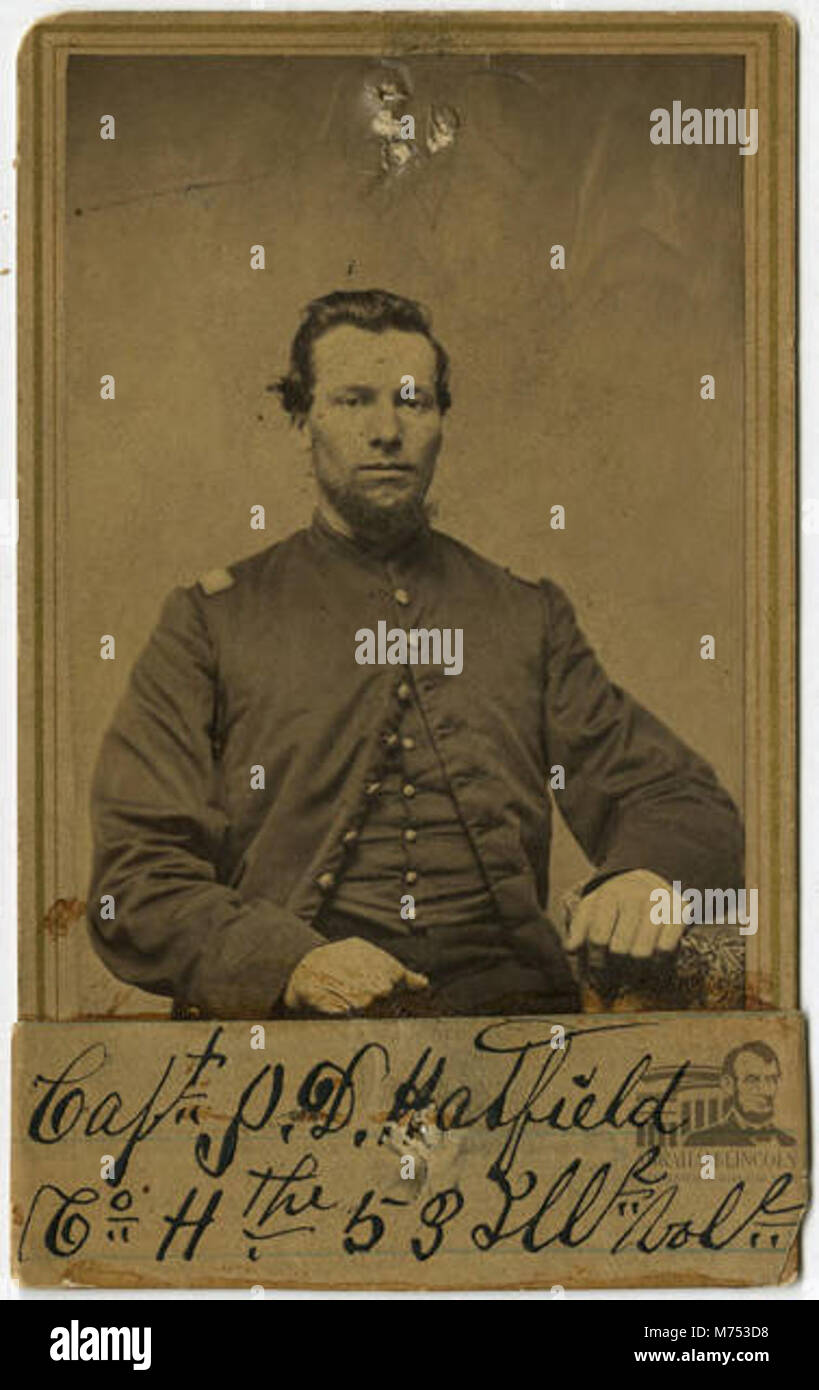 A portrait of John D. Hatfield, reflecting his role and significance in ...