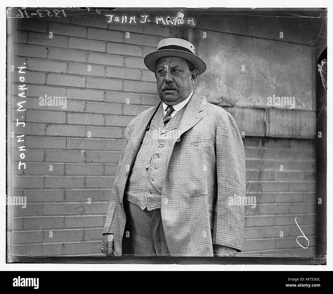 A portrait of John J. Mahon, an American historical figure, captured in ...