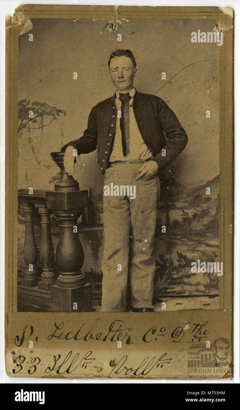 A portrait of John Ledbetter, likely an individual of historical ...
