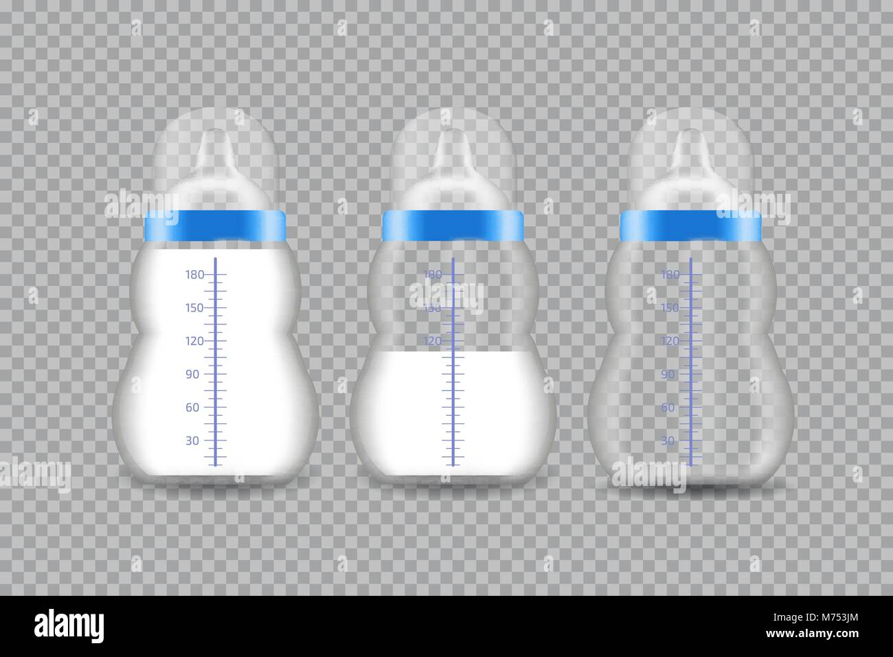 Baby bottle 3d Stock Vector Images - Alamy
