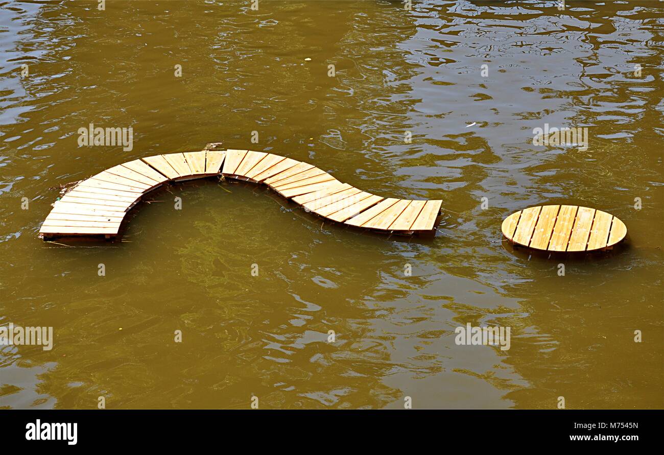 question mark and water Stock Photo - Alamy