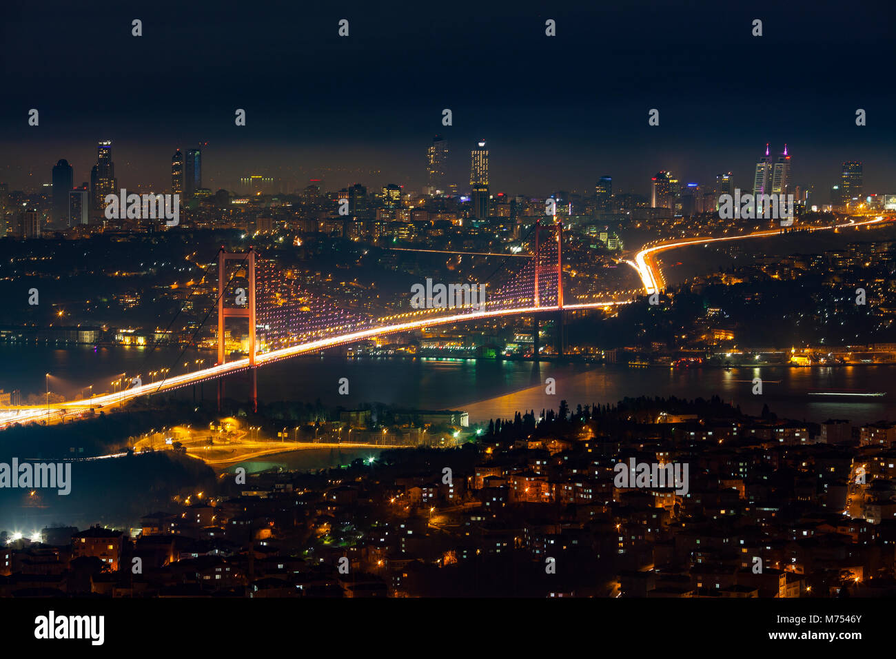 Galata bridge istanbul night hi-res stock photography and images - Alamy