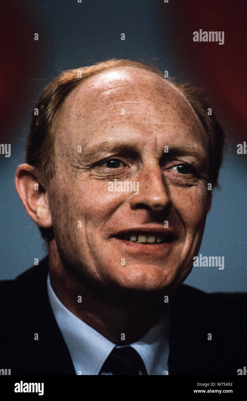 Neil Kinnock at Labour Party Conference, Bournmouth in October 1985 ...