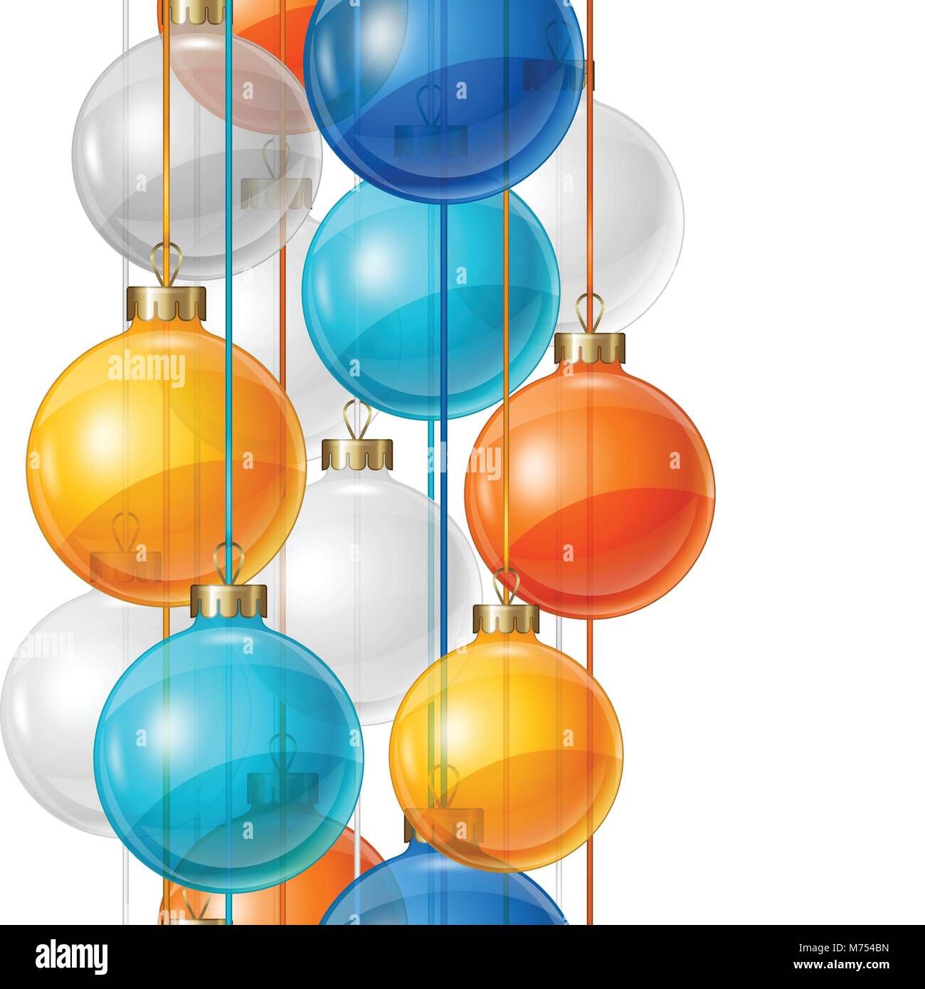 Holiday seamless pattern design with christmas balls Stock Vector Image ...