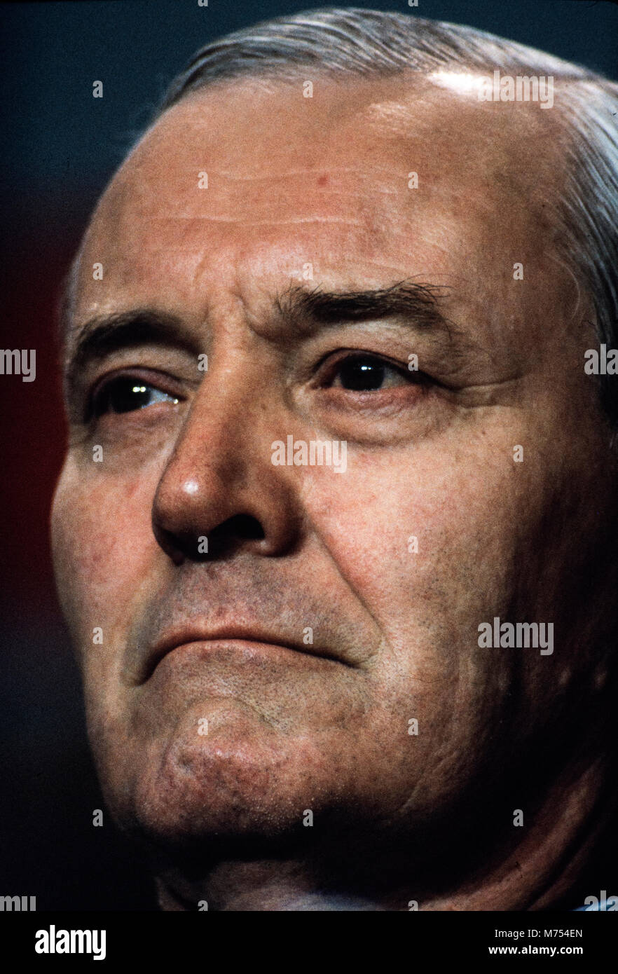 Tony Benn at Labour Party Conference, Bournmouth in October 1985 ...