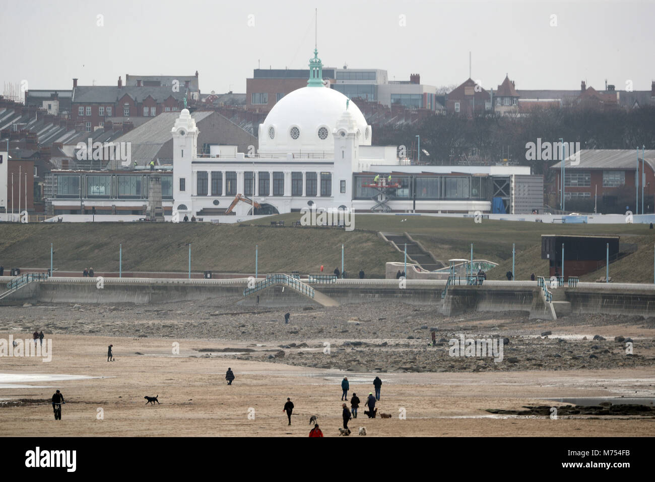 Whitley Bay beach after the Beast from the East storm washed large ...