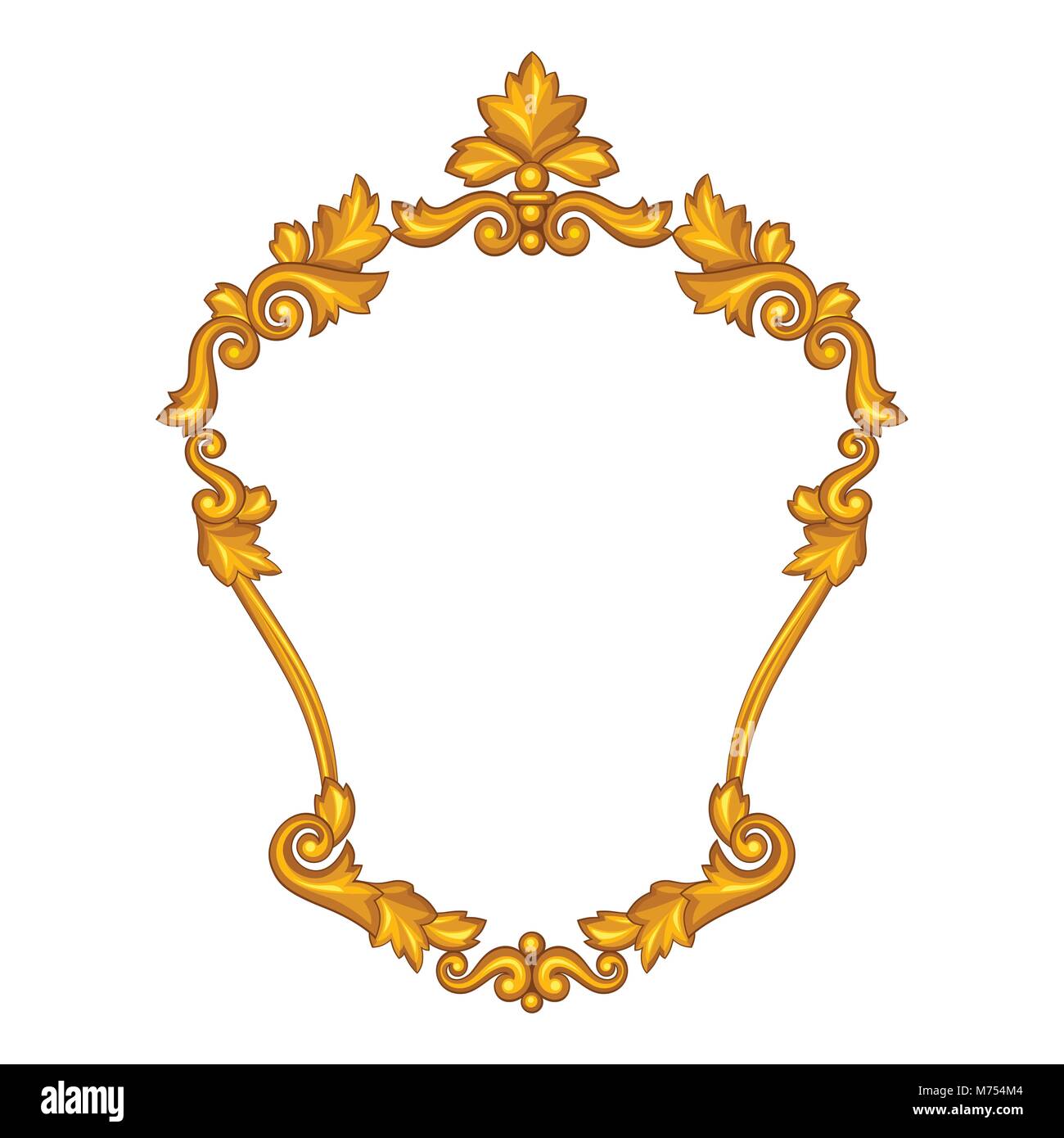 Ornate Gold Frame Vector