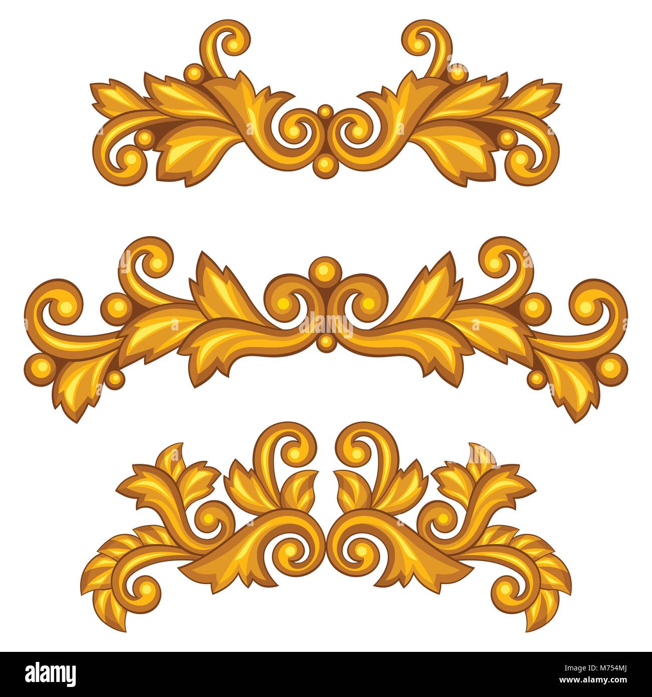 Gold Decorative Scrolls
