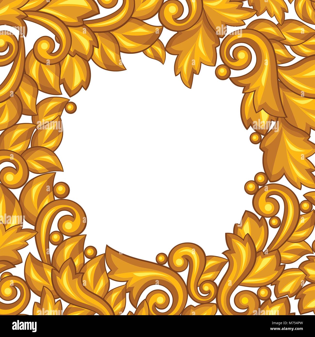 Gilded with gold leaf Stock Vector Images - Alamy