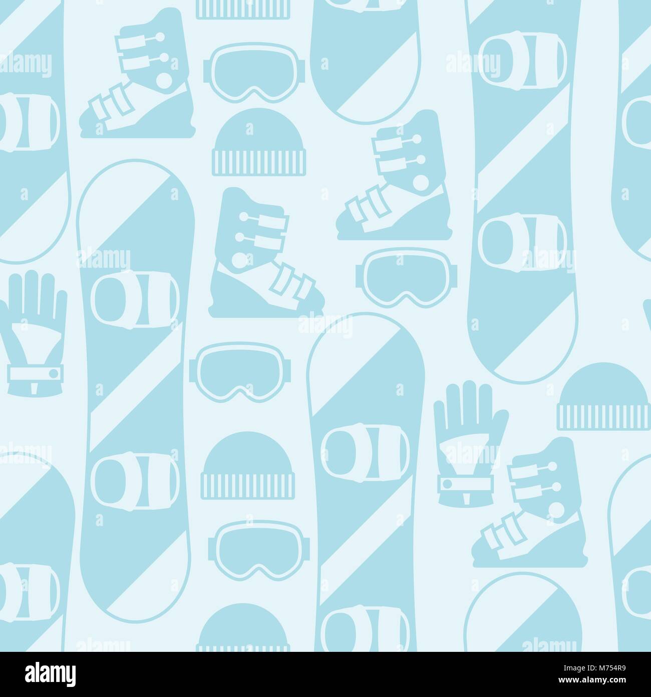 Winter sports fun flat Stock Vector Images - Alamy